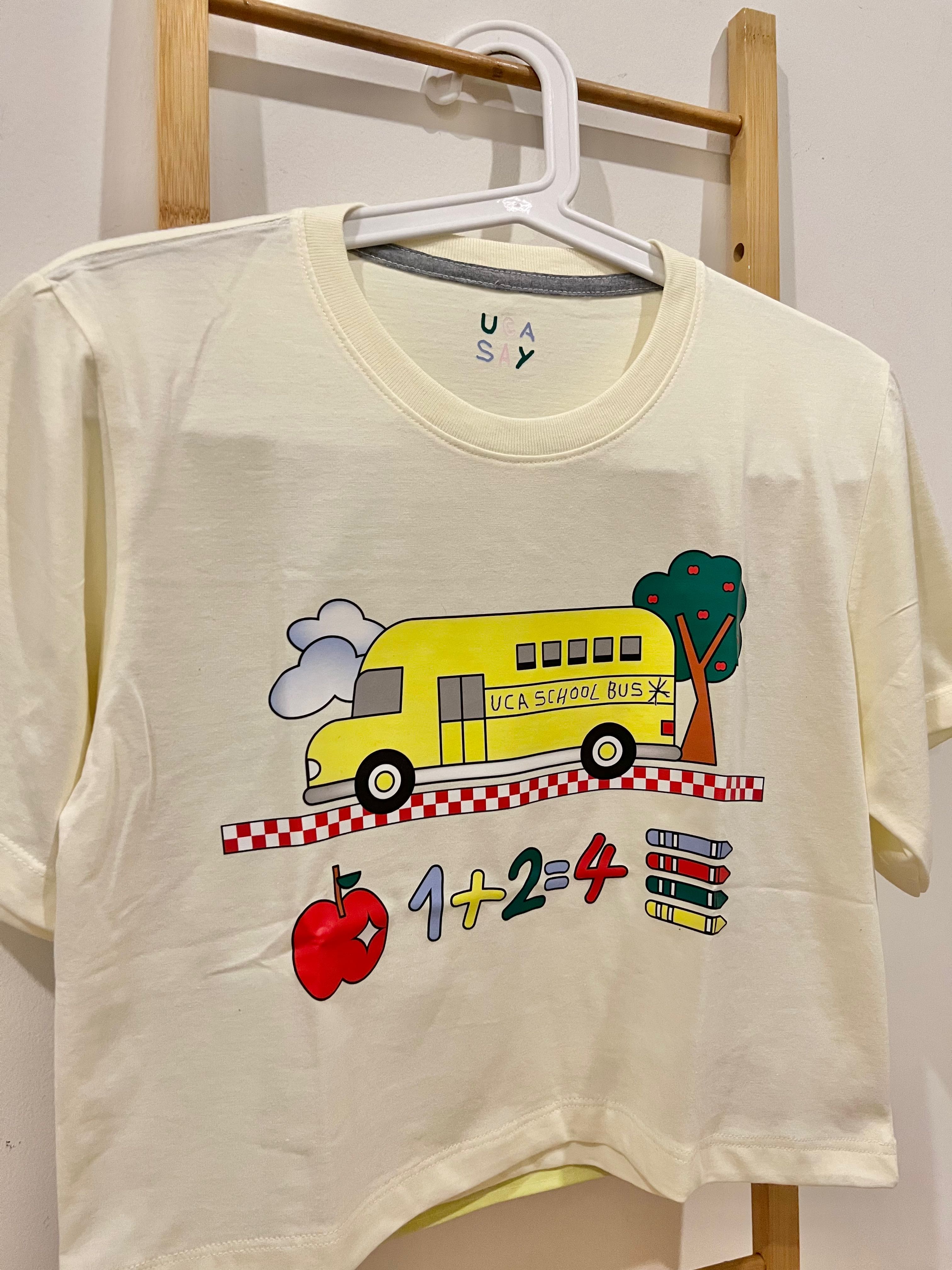 SCHOOL BUS CROP TEE / CREAM | LINE SHOPPING