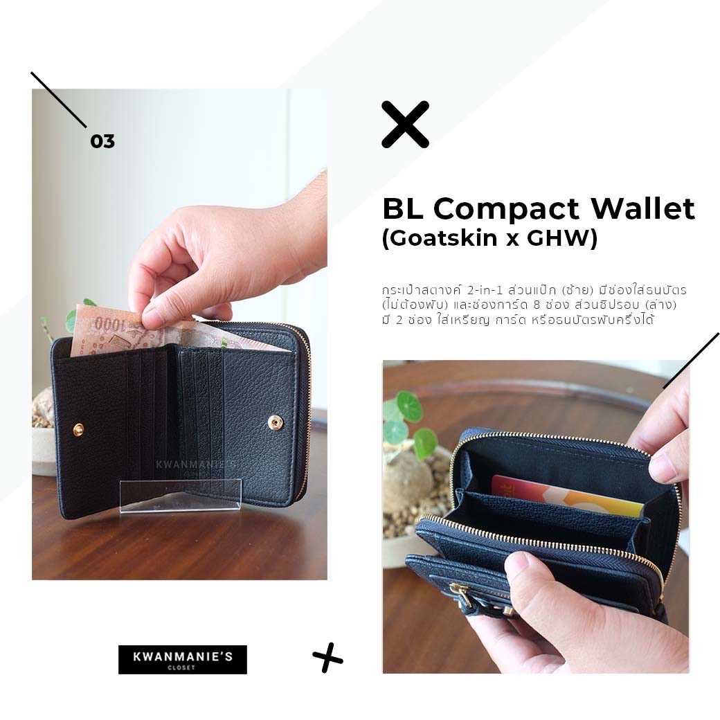 BL Compact Wallet (Goatskin) | LINE SHOPPING