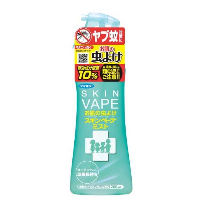 Fumakilla Skin Vape Mist 200ml สเปรย์กันยุงสำหรับเด็ก6เดือนขึ้นไป กลิ่น ...