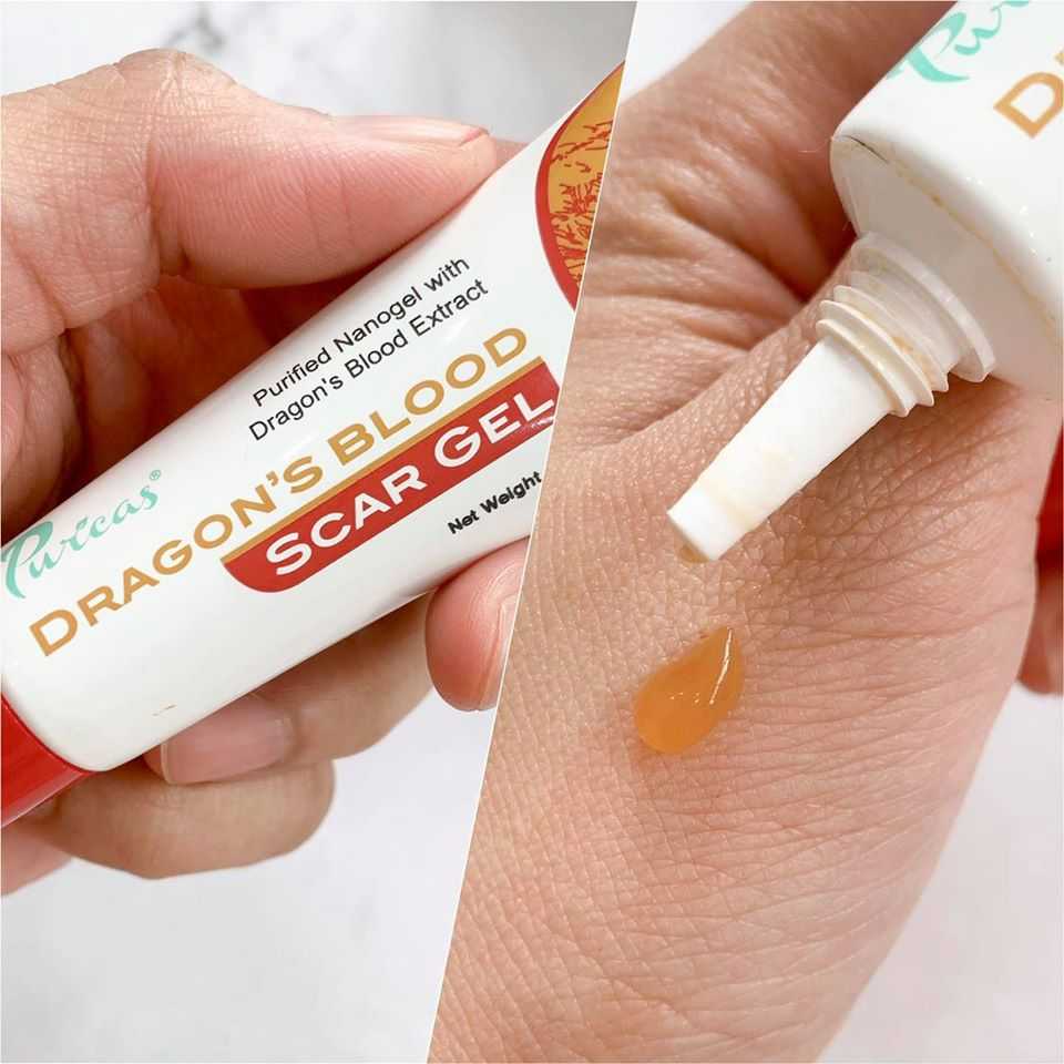 Puricas dragon blood scar gel 8g เพียวริก้าส์ รอยดำ รอยสิว | LINE SHOPPING