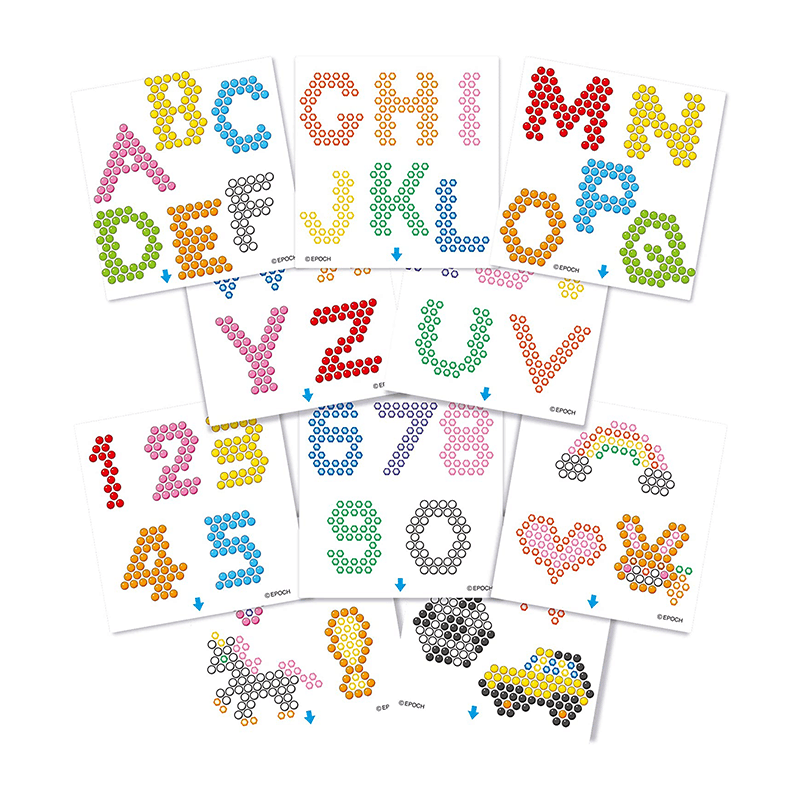 ลูกปัดสเปรย์น้ำ อควาบีท ABC & 123 Template Set / ABC & 123 Template Set ...