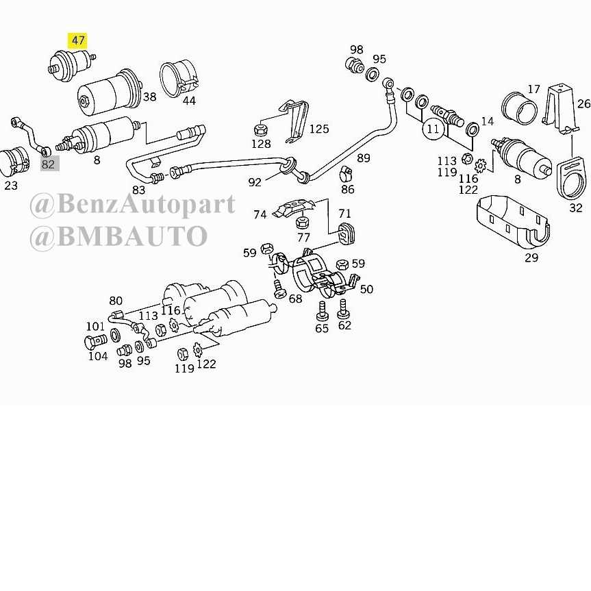 BENZ วาล์วกักแรงดัน ตัวล่าง (เครื่อง M102 M103) W201(190E) W124(230E ...