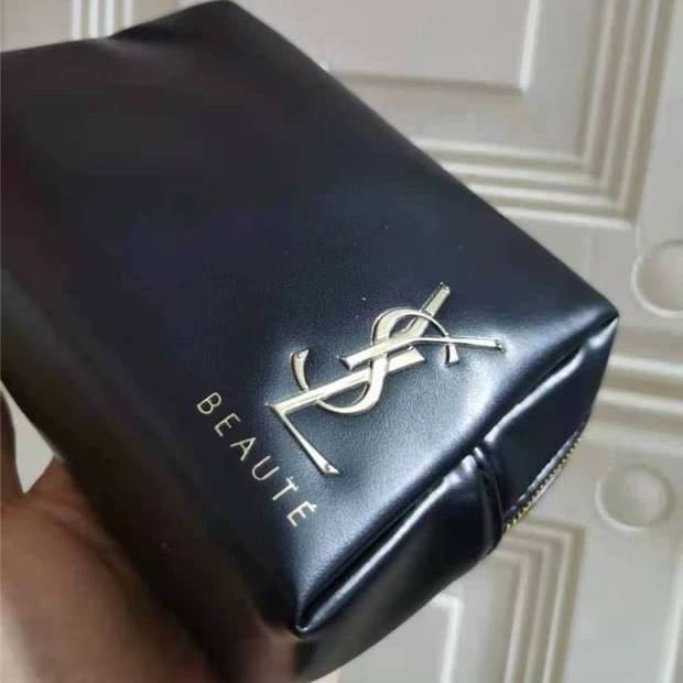 YSL Beaute Black Makeup Bag Pouch | LINE SHOPPING