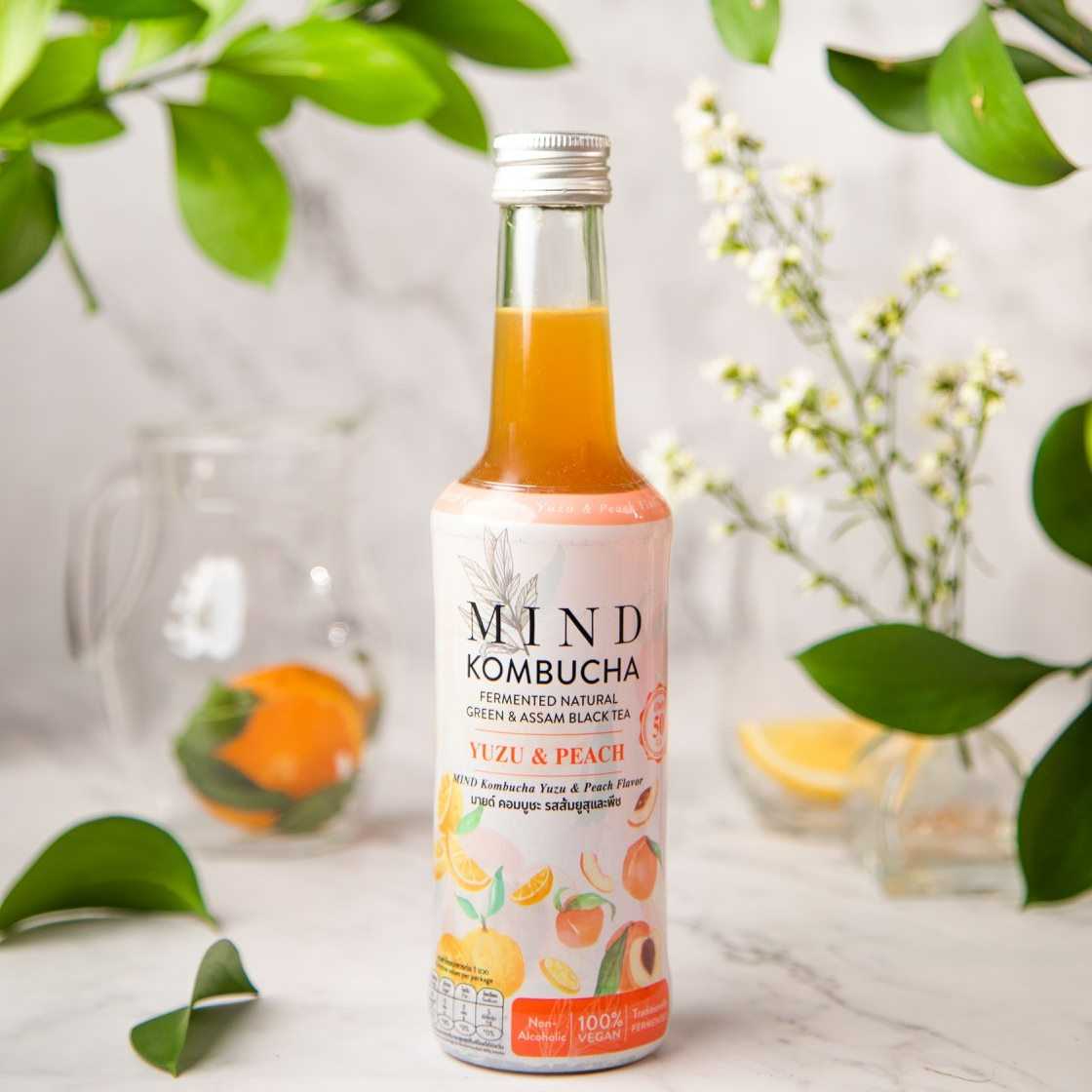 Mind Kombucha คอมบูชะ ชาหมัก (Fermented tea) BBF 02/02/2025 | LINE SHOPPING