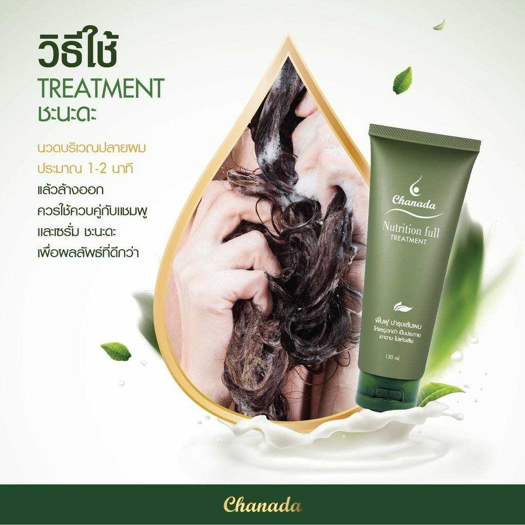 Chanada เซตคู่ แชมพูลดผมร่วง & ทรีทเม้นต์น้ำนมข้าว ออแกนิค (ชะนะดะ ...