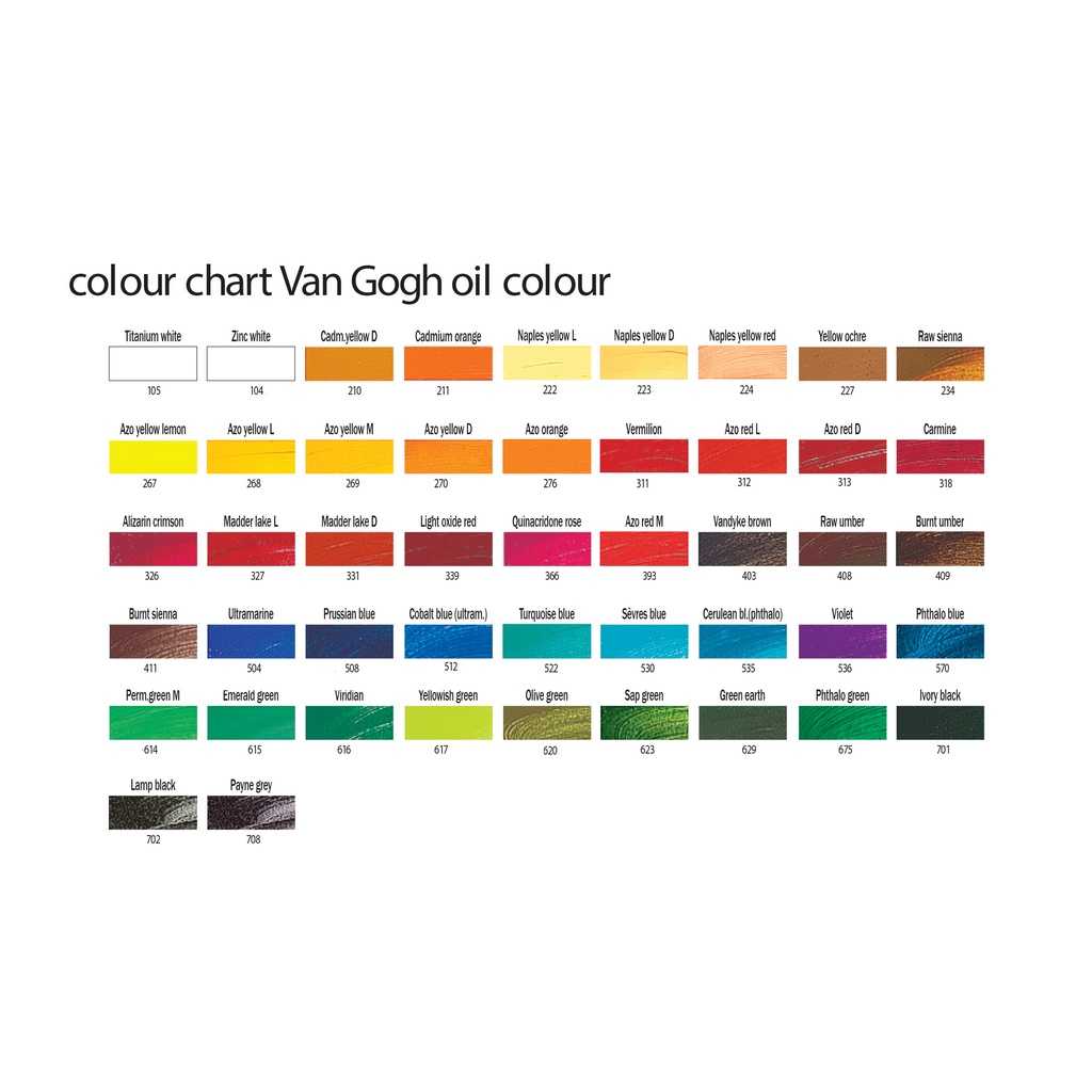 (ชุดที่1 เบอร์สี105-393) VAN GOGH OIL COLOR (สีน้ำมันแวนโก๊ะ ขนาด 20 ML ...
