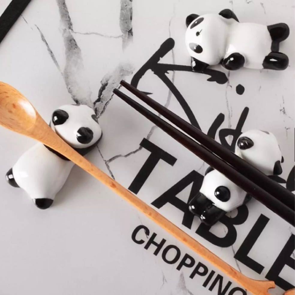 🐼 𝗟𝗔𝗭𝗬 𝗣𝗔𝗡𝗗𝗔 𝗖𝗛𝗢𝗣𝗦𝗧𝗜𝗖𝗞 𝗥𝗘𝗦𝗧🥢ที่วางตะเกียบเซรามิค | LINE SHOPPING
