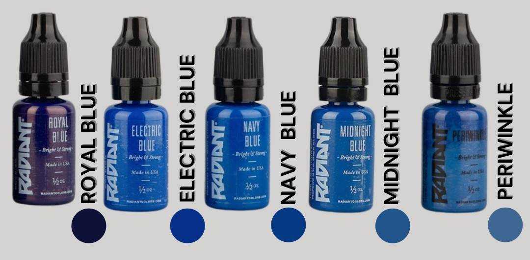Radiant Colors Tattoo Ink 1/2 oz Blue | LINE SHOPPING
