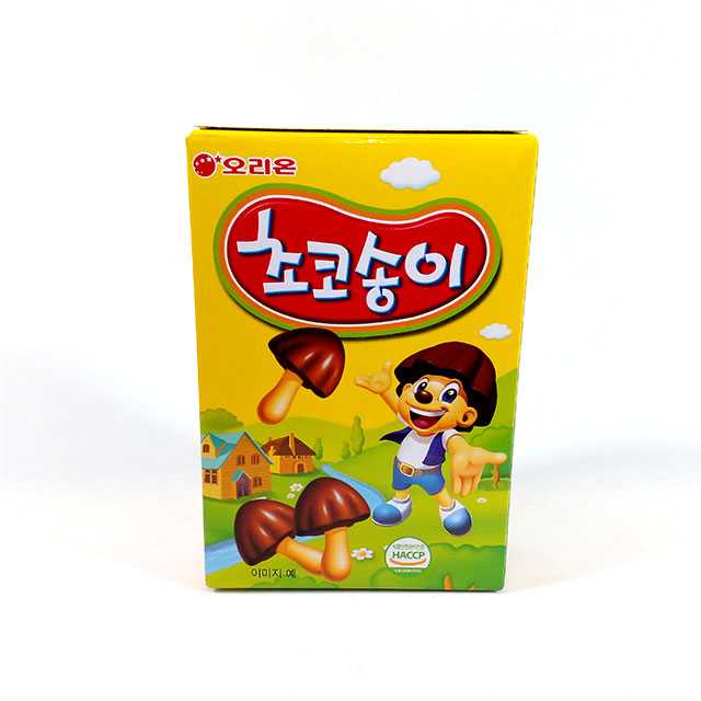 โอรีออน ช็อกโกบอย บิสกิตเคลือบช็อกโกแลตรูปเห็ด Orion Choco boy 오리온 초코송이 ...