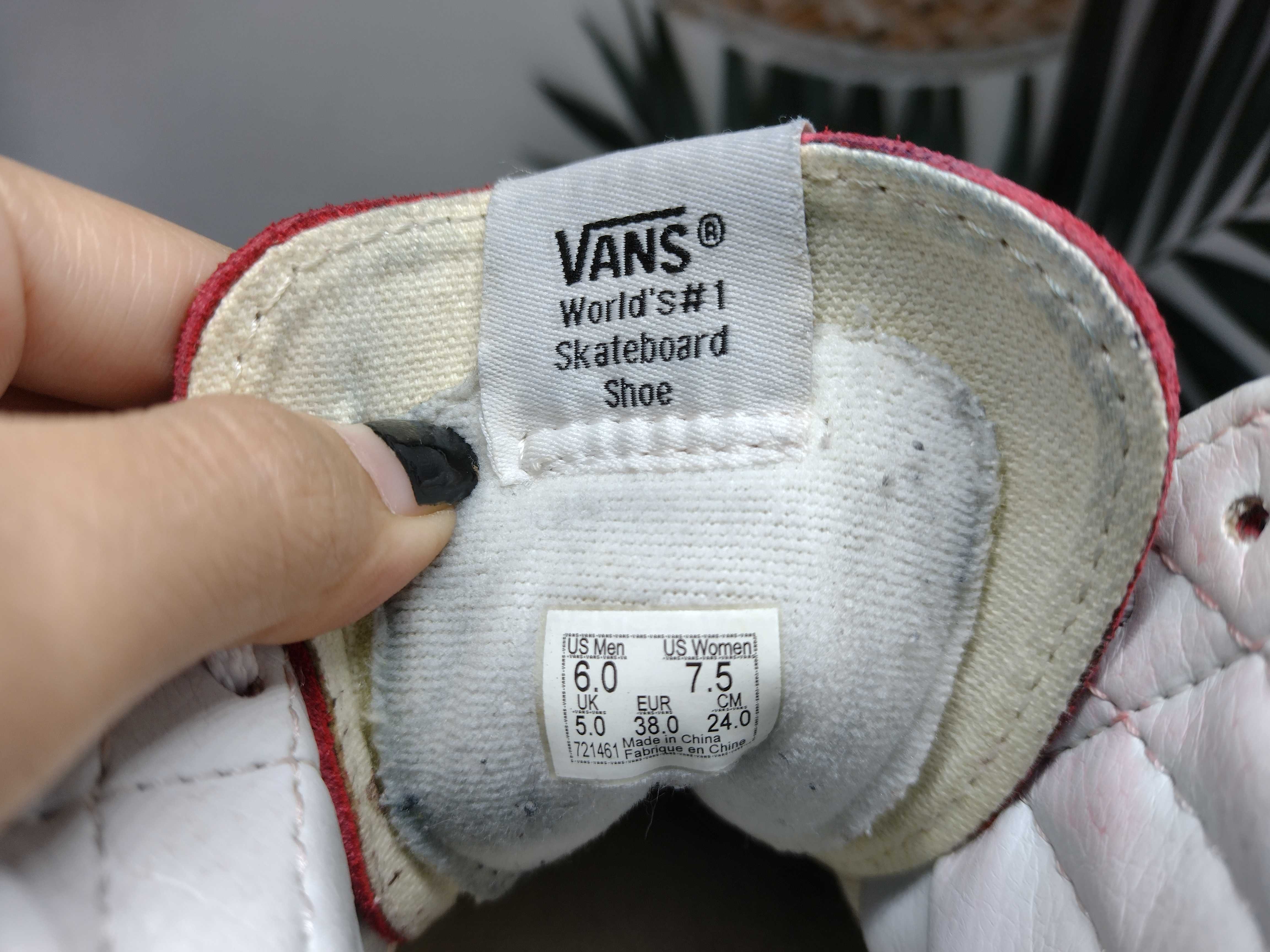 Vans Sk8 hi Checkerboard flame Red size 38 | LINE SHOPPING