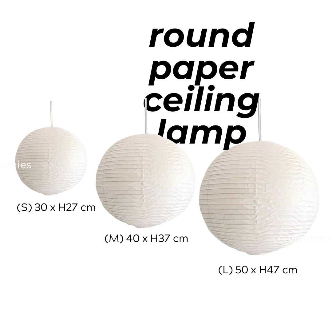 ROUND PAPER CEILING LAMP | LINE SHOPPING