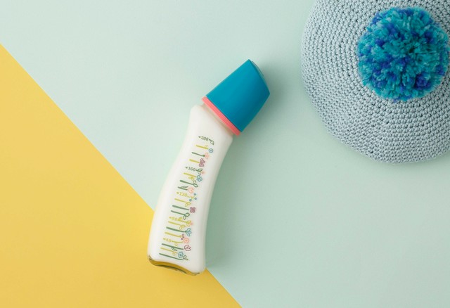 Dr.Betta Baby Bottle Brain GF5-Flower 200ml (GLASS) ขวดนมคอมาตรฐาน | LINE SHOPPING