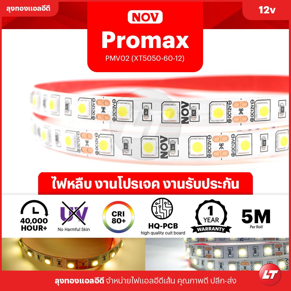 PROMAX-PMV02 ไฟเส้น led เน้นค่า CRI สูงธรรมให้แสงธรรมชาติมากที่สุด ...