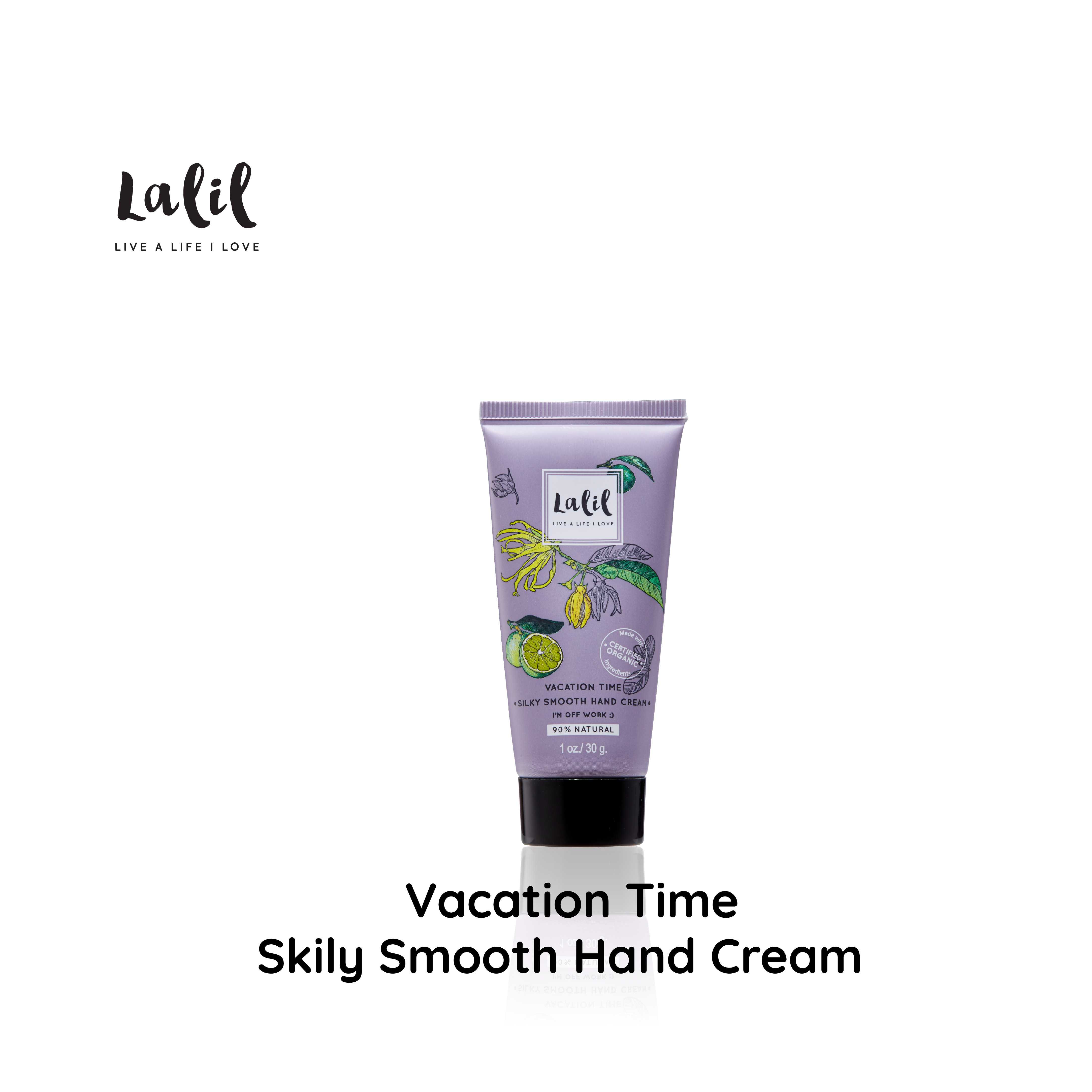 Lalil Vacation time Silky Smooth Hand Cream (30 g.) ครีมทามือนุ่ม หอมเย็น เบาสบาย | LINE SHOPPING