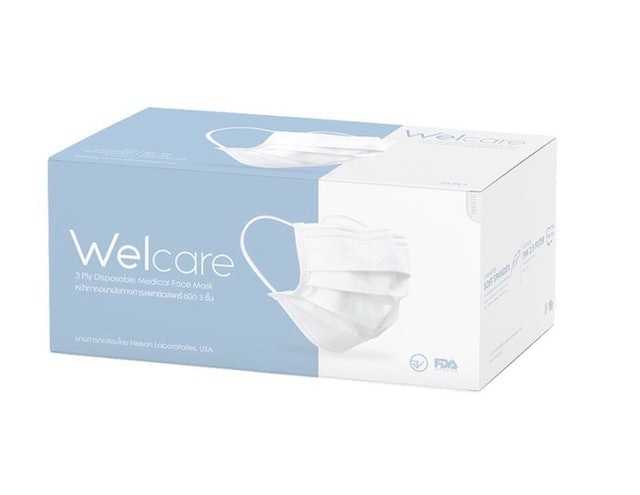 Welcare Mask สีขาว/สีเขียว ไซร์ผู้ใหญ่ 50ชิ้น/กล่อง พร้อมส่งกล่องใหม่ ...