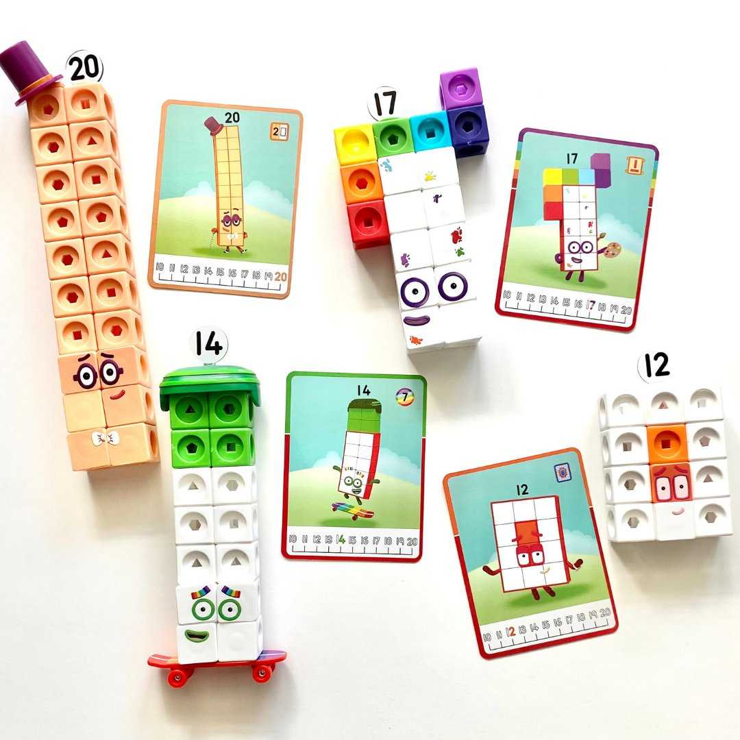 Hand 2 Mind, Numberblocks MathLink® Cubes 11–20 Activity Set ชุดกิจกรรม ...