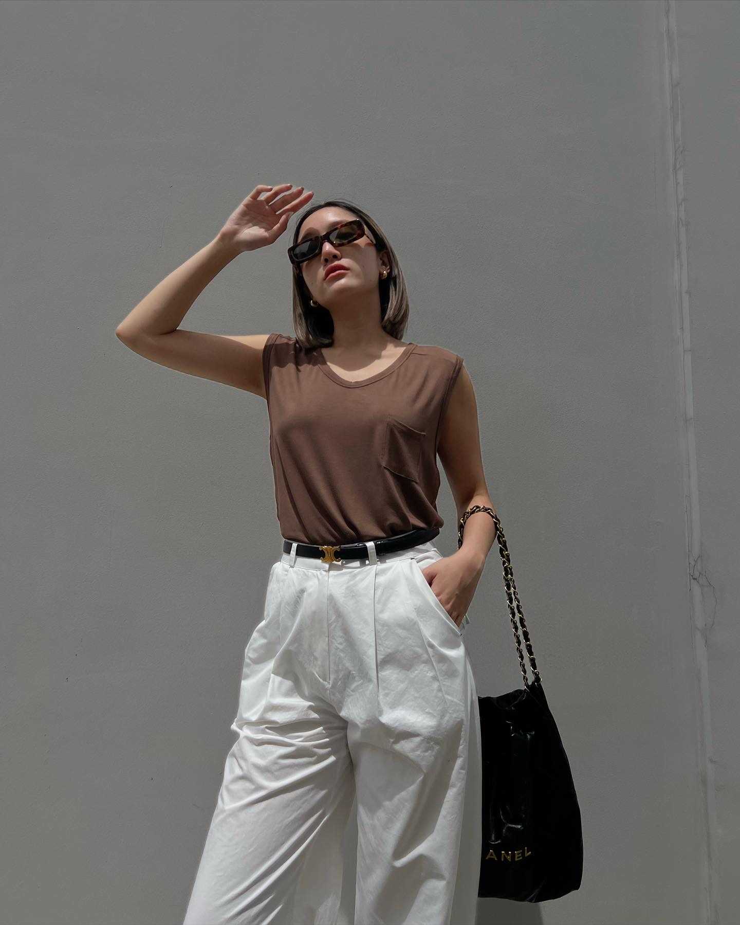 Baggy jersey vest top | LINE SHOPPING
