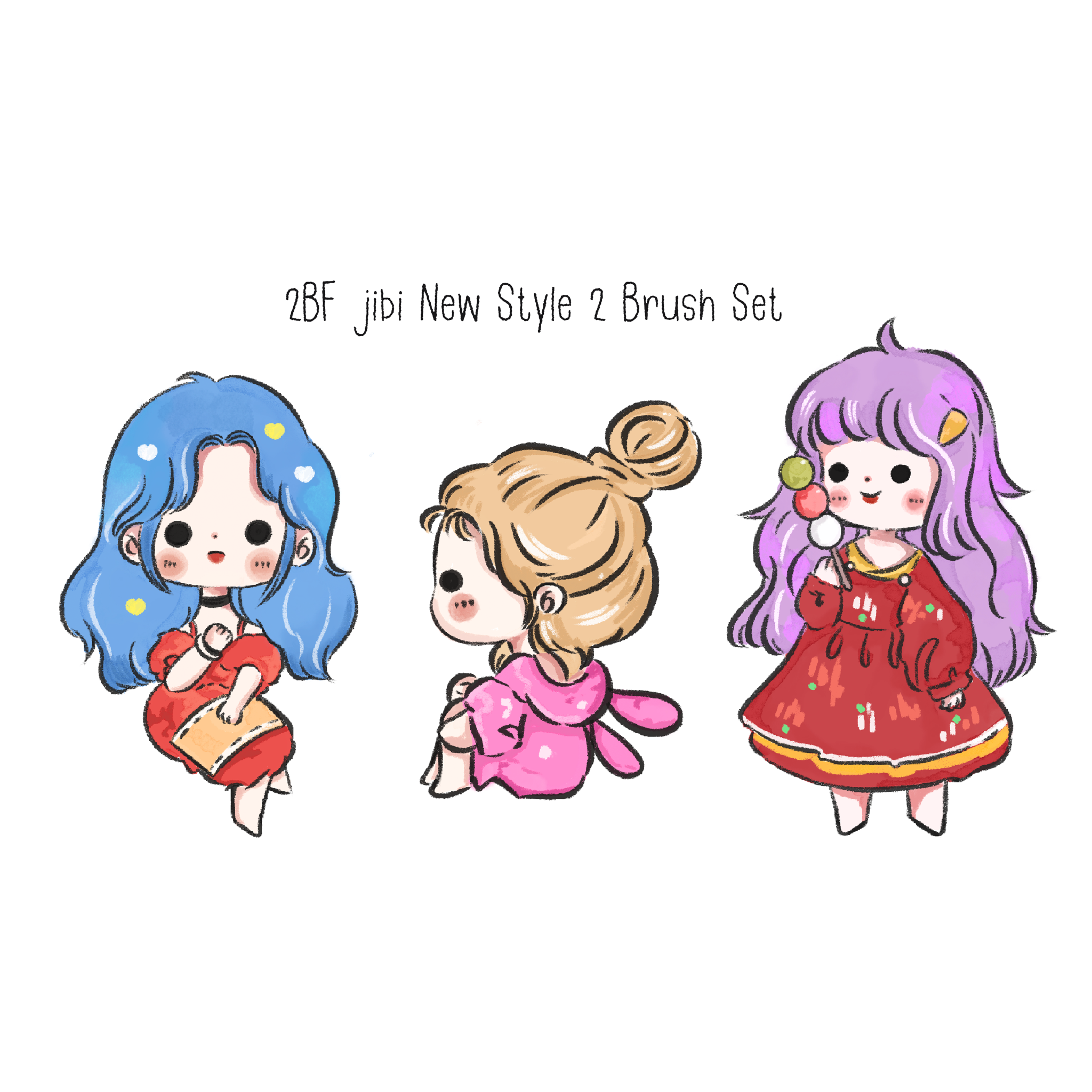 2BF jibi New Style 2 Brush Set | LINE SHOPPING