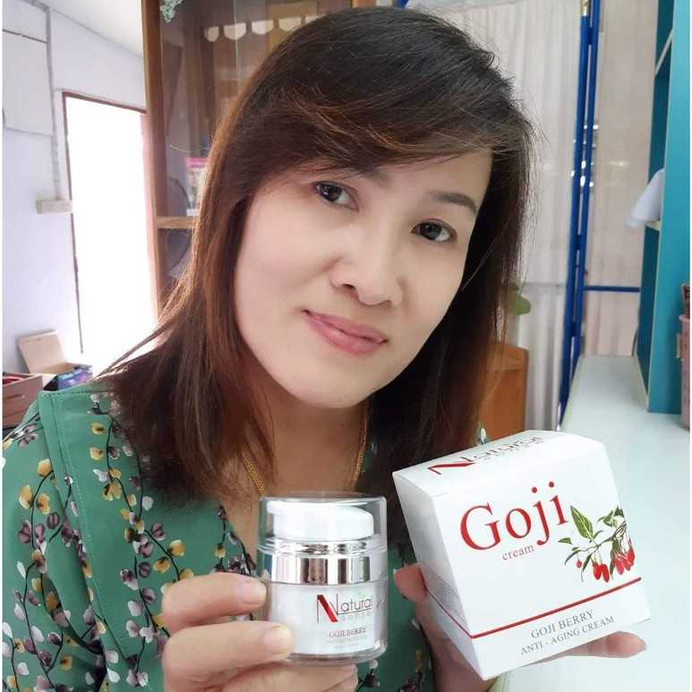โปรหยุดหน้าแก่ 1 กระปุก Goji Cream ครีมลดริ้วรอยสารสกัดจากธรรมชาติ ...