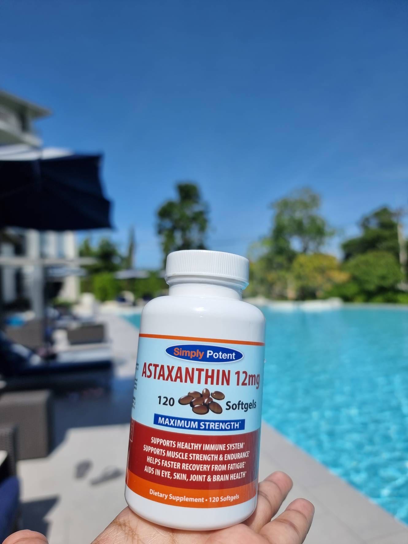 Astaxanthin 12mg 120softgels แอสตา แซนธิน ผิว กันแดด ดวงตา ข้อ ริ้วรอย ...