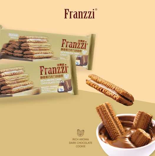 (ขายยกลัง) ฟรานซี่ คุ้กกี้รสช็อกโกแลต สอดไส้ครีม รสช็อกโกแลต / Franzzi ...