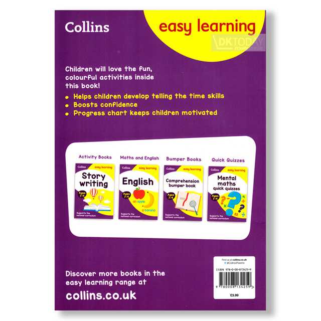 COLLINS EASY LEARNING KS2 :TELLING THE TIME AGES 7-9 (9780008134259 ...