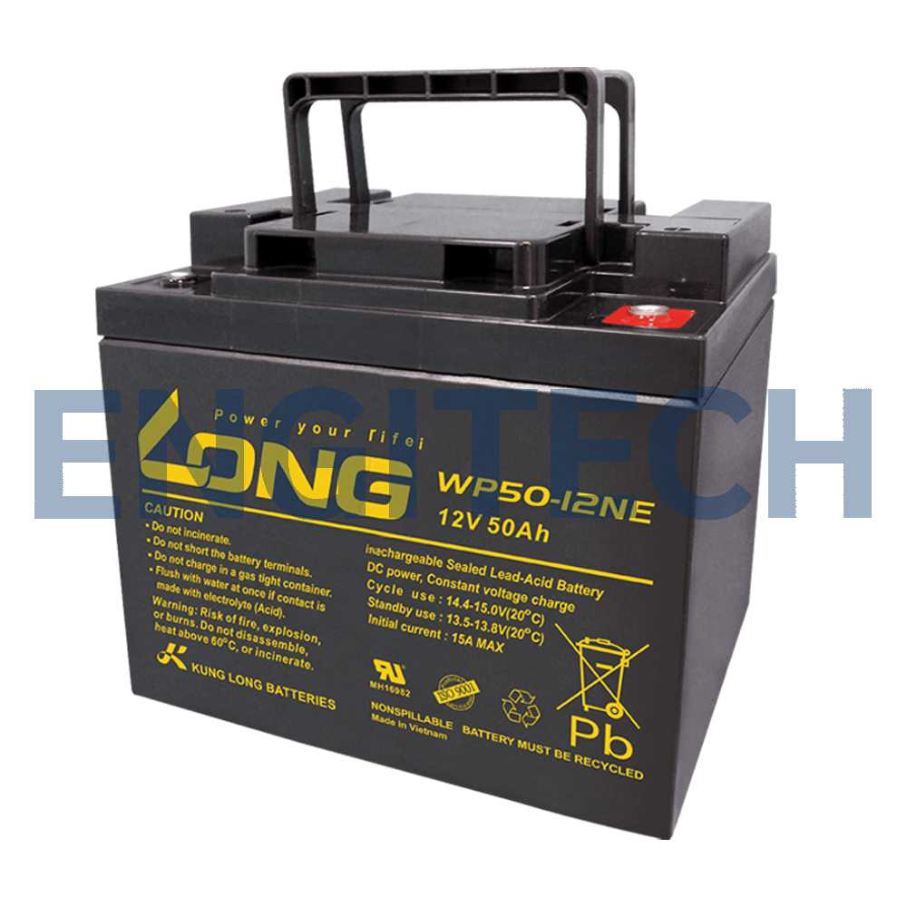 LONG แบตเตอรี่ แห้ง WP50-12NE ( 12V 50AH ) VRLA Battery แบต สำรองไฟ UPS ไฟฉุกเฉิน ประกัน 1 ปี ...