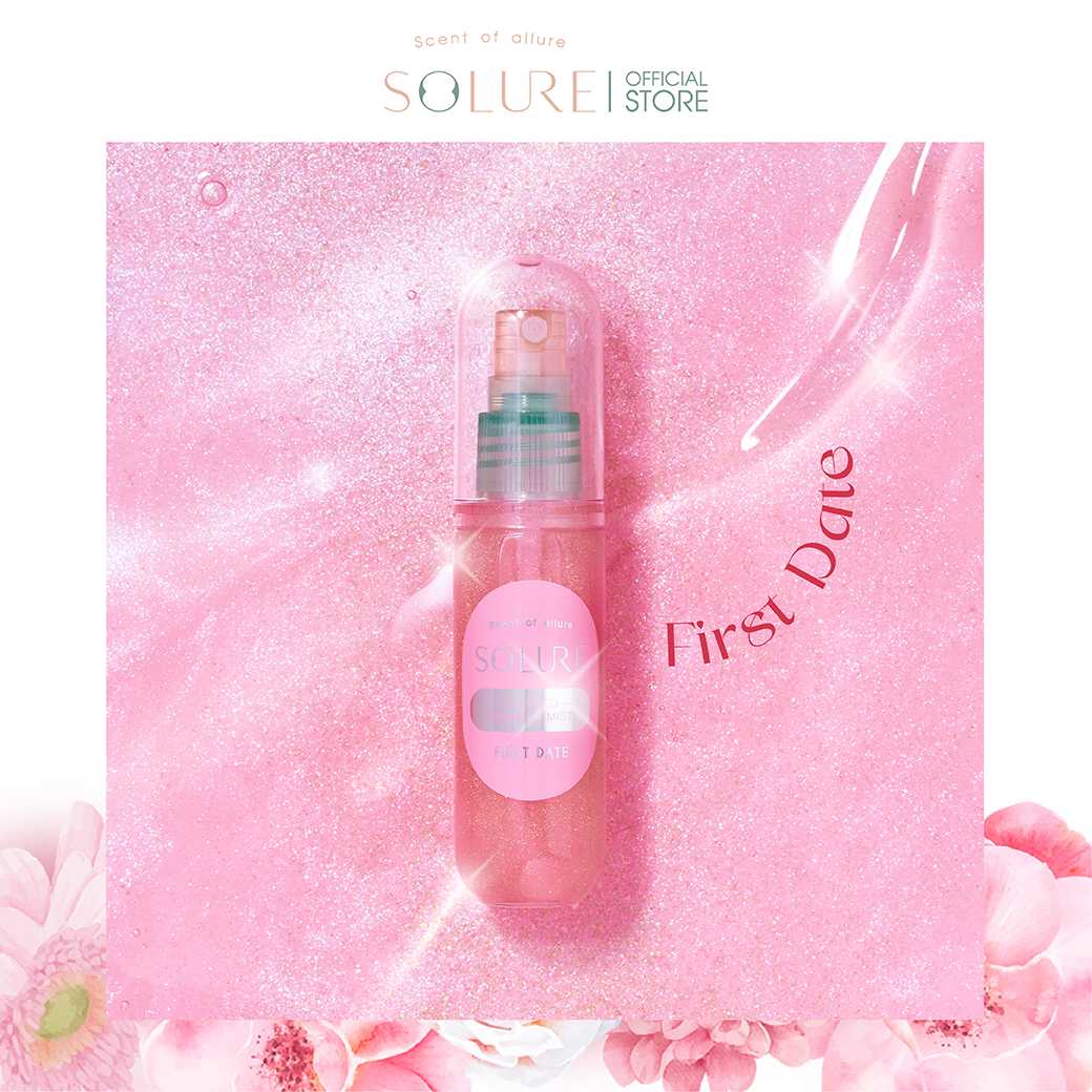 SOLURE SCENTED SHIMMER MIST FIRST DATE + SOLURE FIRST DATE BODY OIL 65 ...