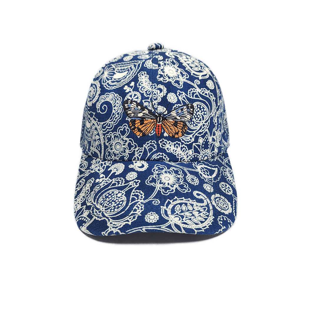 KLED TAO(Turtle Scale) Pattern Woven Fabric On Indigo-Dyed Cotton Cap ...