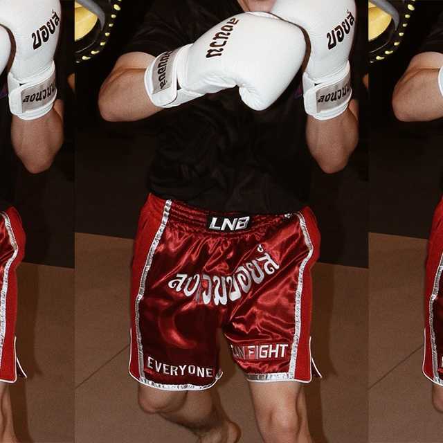 Red Boxing Shorts | LINE SHOPPING