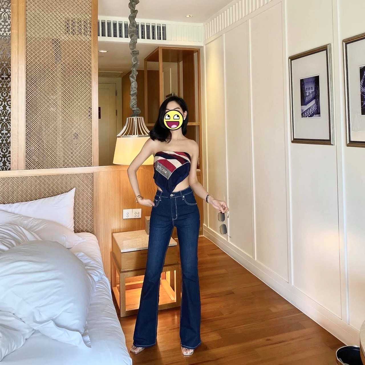 PONY JEANS โพนี่ กางเกงยีนส์ผู้หญิงทรงเอวสูงขาม้า | LINE SHOPPING