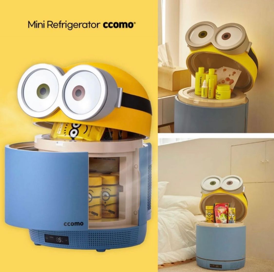 Pre-order 🇰🇷CCOMO Minions mini refrigerator🇰🇷 ตู้เย็นมินิน้องมินเนี่ยน ...