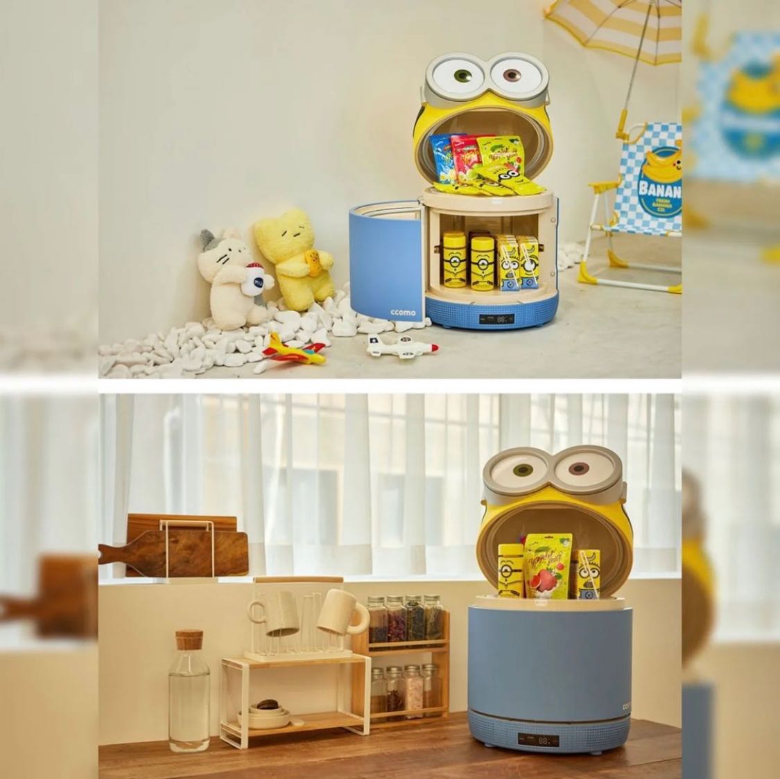 Pre-order 🇰🇷CCOMO Minions mini refrigerator🇰🇷 ตู้เย็นมินิน้องมินเนี่ยน ...
