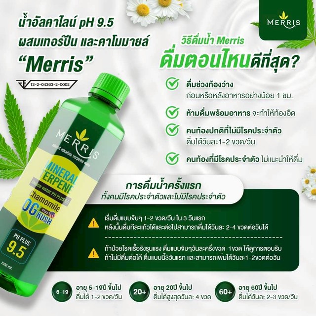 น้ำเมอริส Merris Mineral Alkaline | LINE SHOPPING