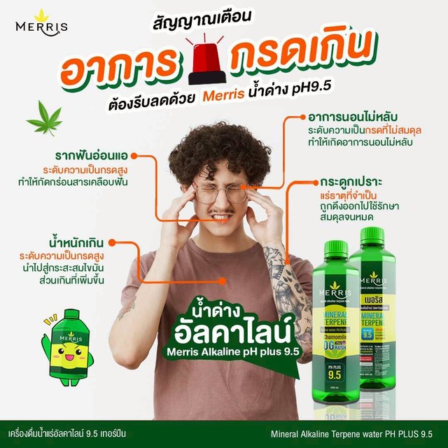 น้ำเมอริส Merris Mineral Alkaline | LINE SHOPPING