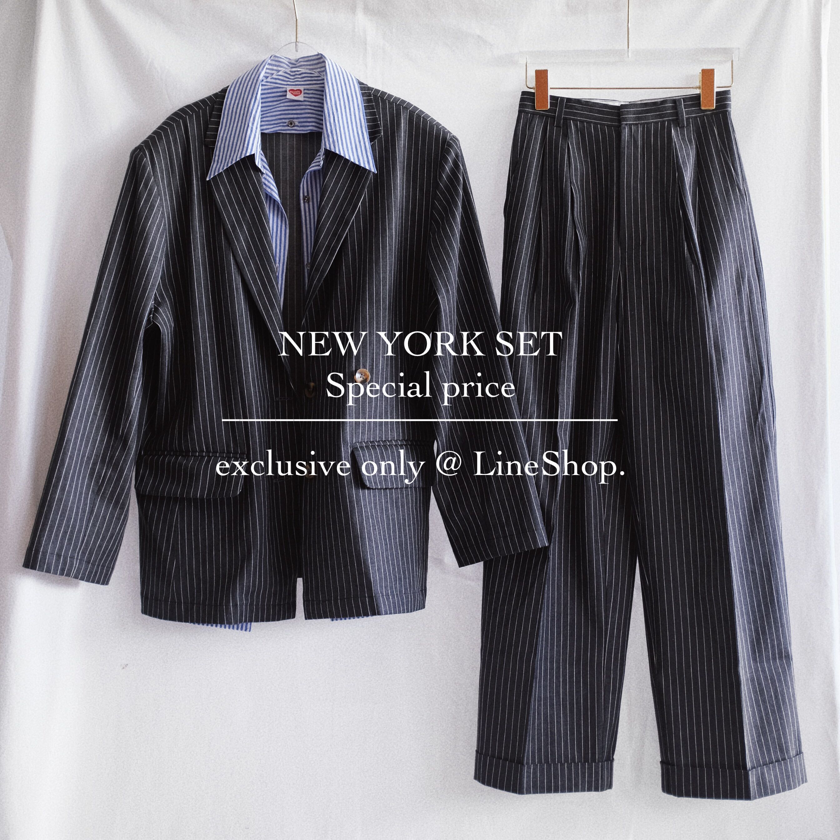 Exclusive set only at LineShop (NEW YORK SUIT + NEW YORK TROUSERS ...