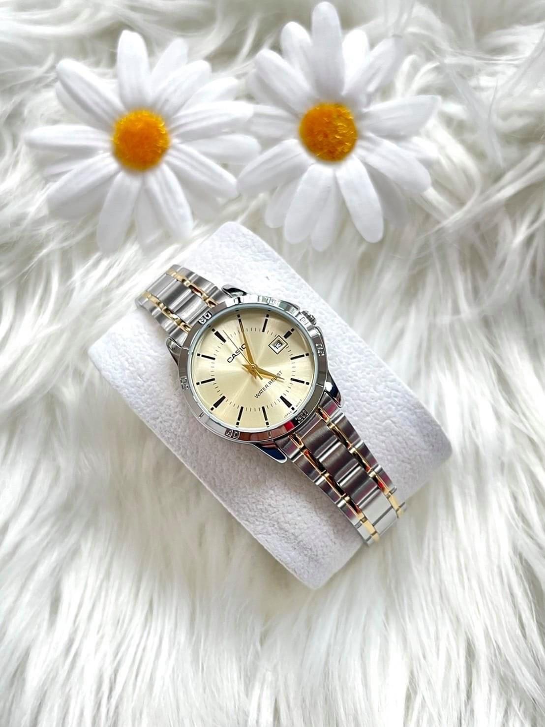 นาฬิกาผู้หญิง Casio LTP-V004SG-9A | LINE SHOPPING