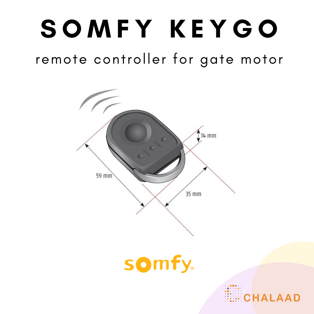 Somfy Keygo RTS รีโมตควบคุมมอเตอร์ประตูรั้ว ผลิตภัณฑ์ RTS สูงสุด 4 ...
