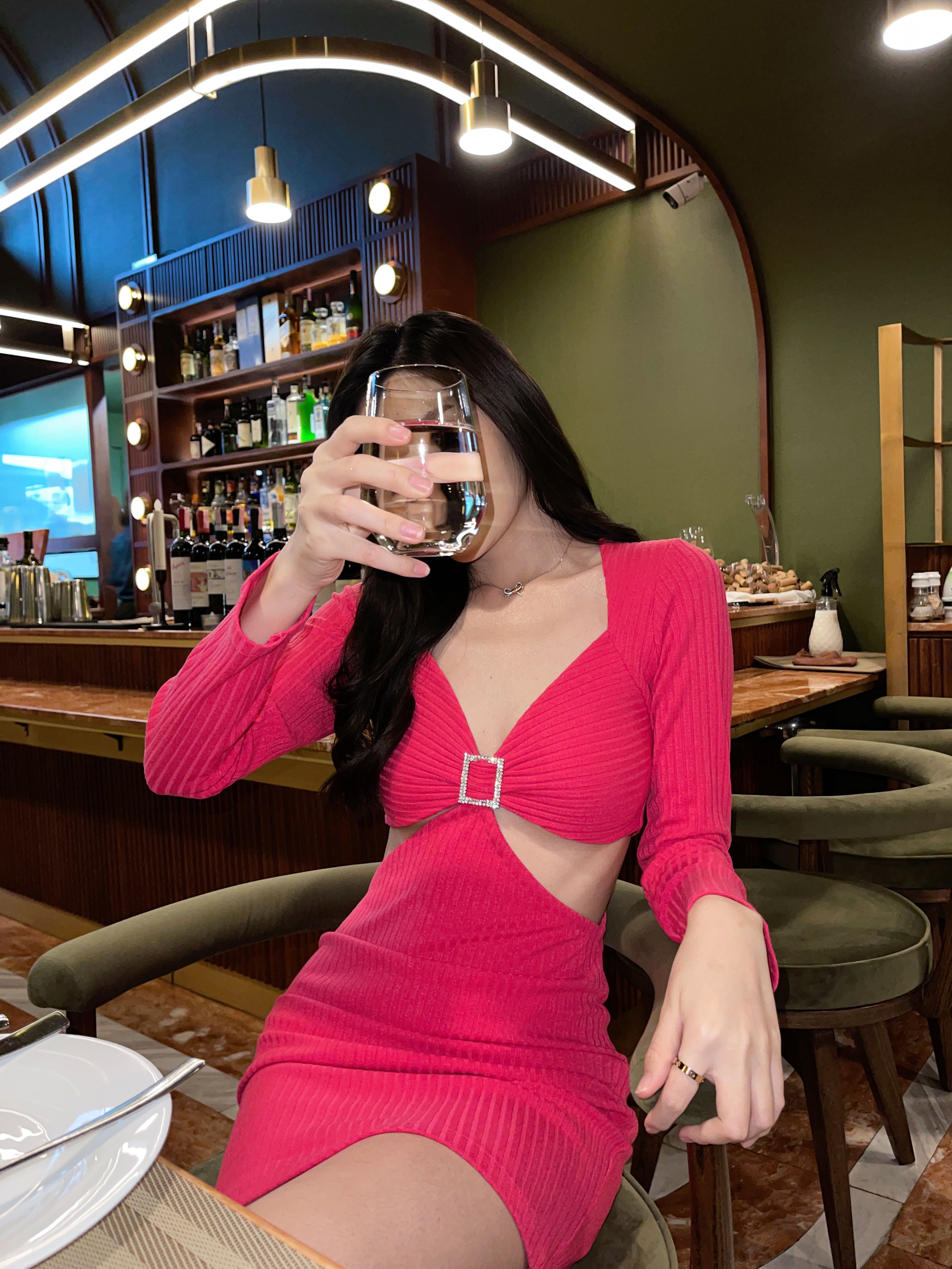 Classy Dress”Hot Pink | LINE SHOPPING