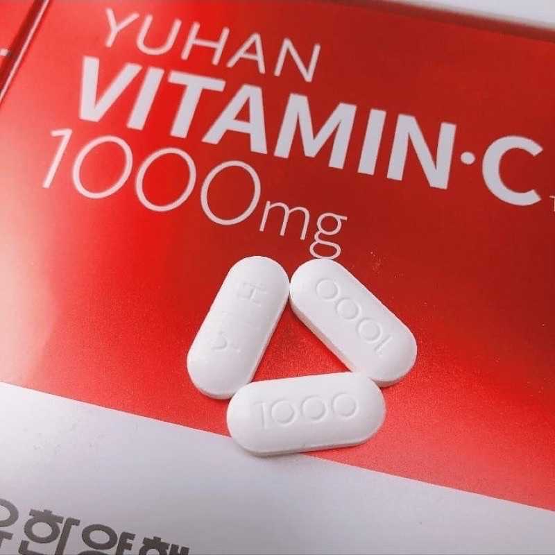 YUHAN Vitamin C 1,000mg 100 เม็ด วิตามินซีพี่จุน | LINE SHOPPING