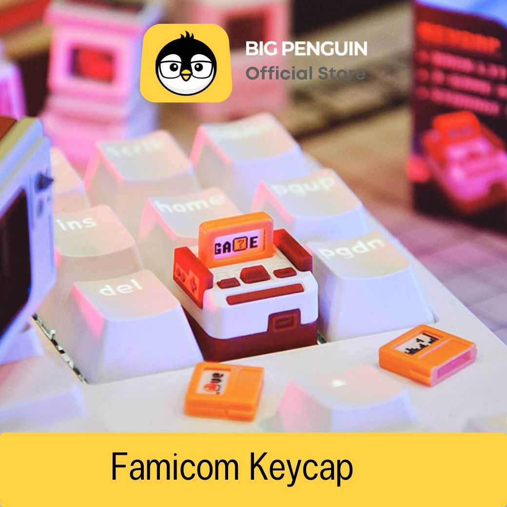 Famicom Keycap Retro Mechanical Keyboard | LINE SHOPPING