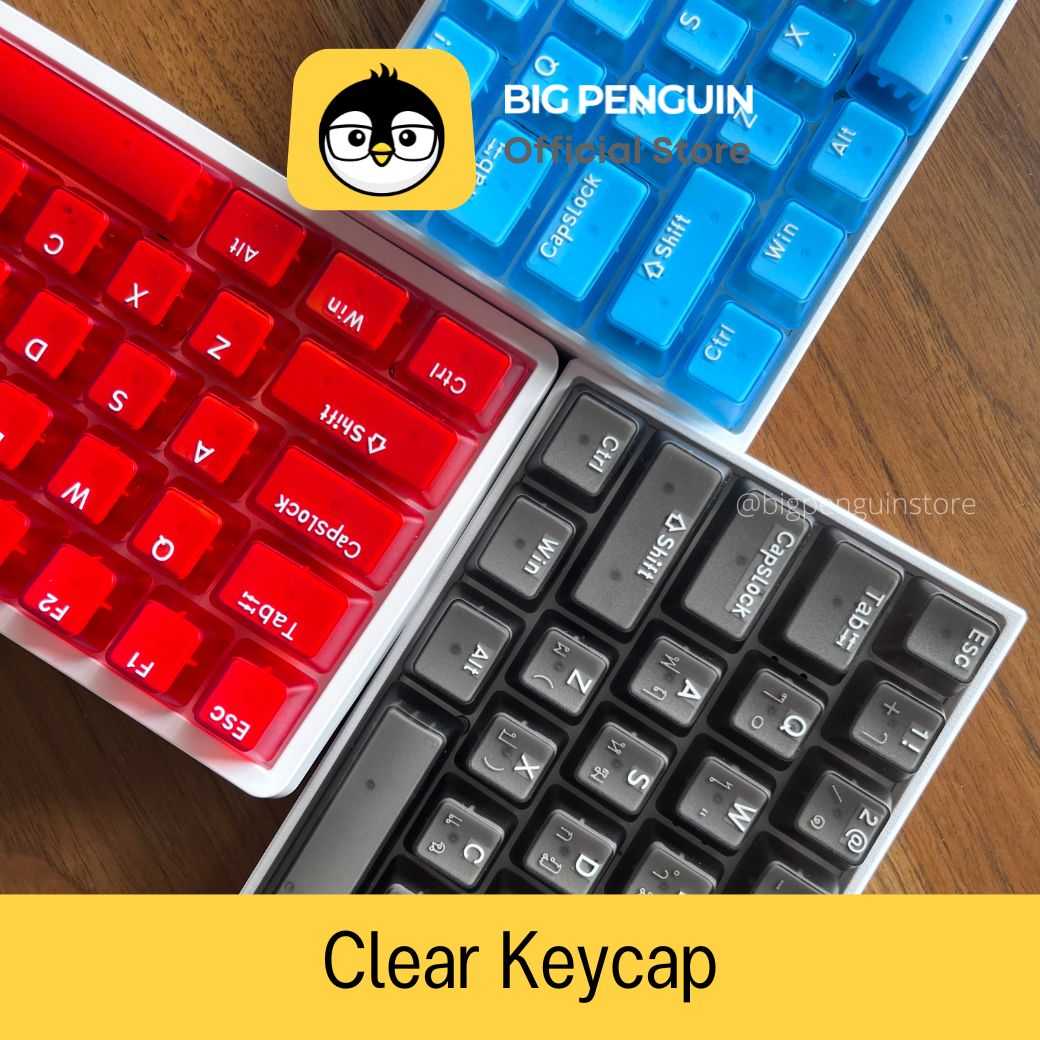 clear keycap bigpenguin mechanical keyboard keycap คีย์แคปใส ...