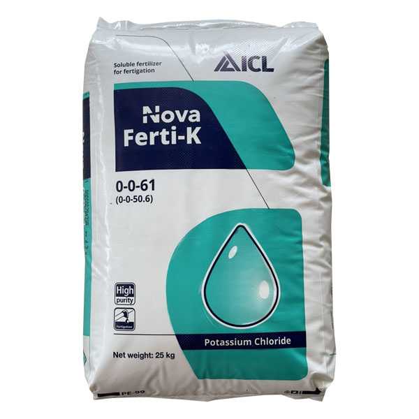 0-0-61 ปุ๋ยเกล็ด Nova Ferti-K โพแทสเซียมคลอไรด์ ขนาด 25 Kg. | LINE SHOPPING