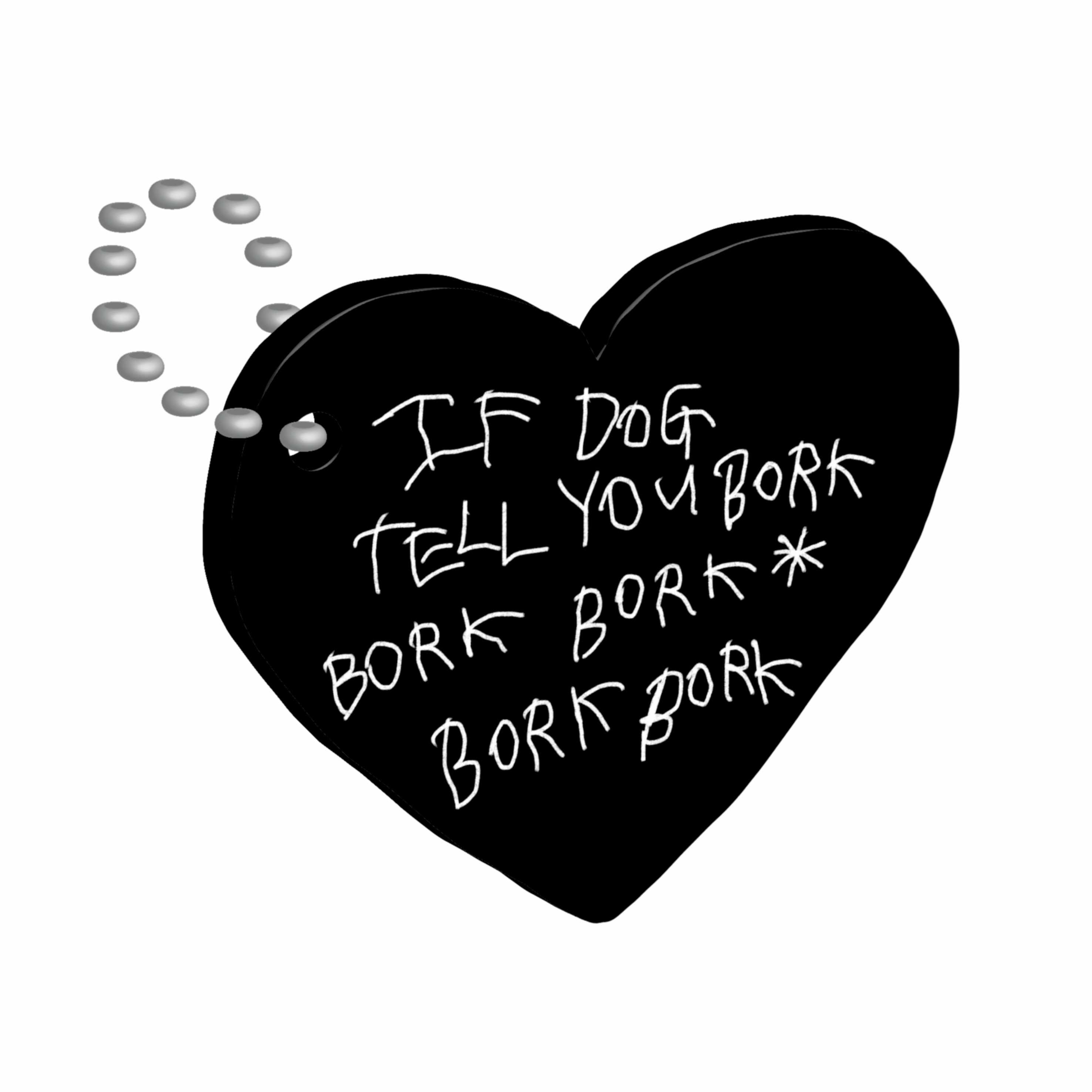 meow/bork heart keyring | LINE SHOPPING