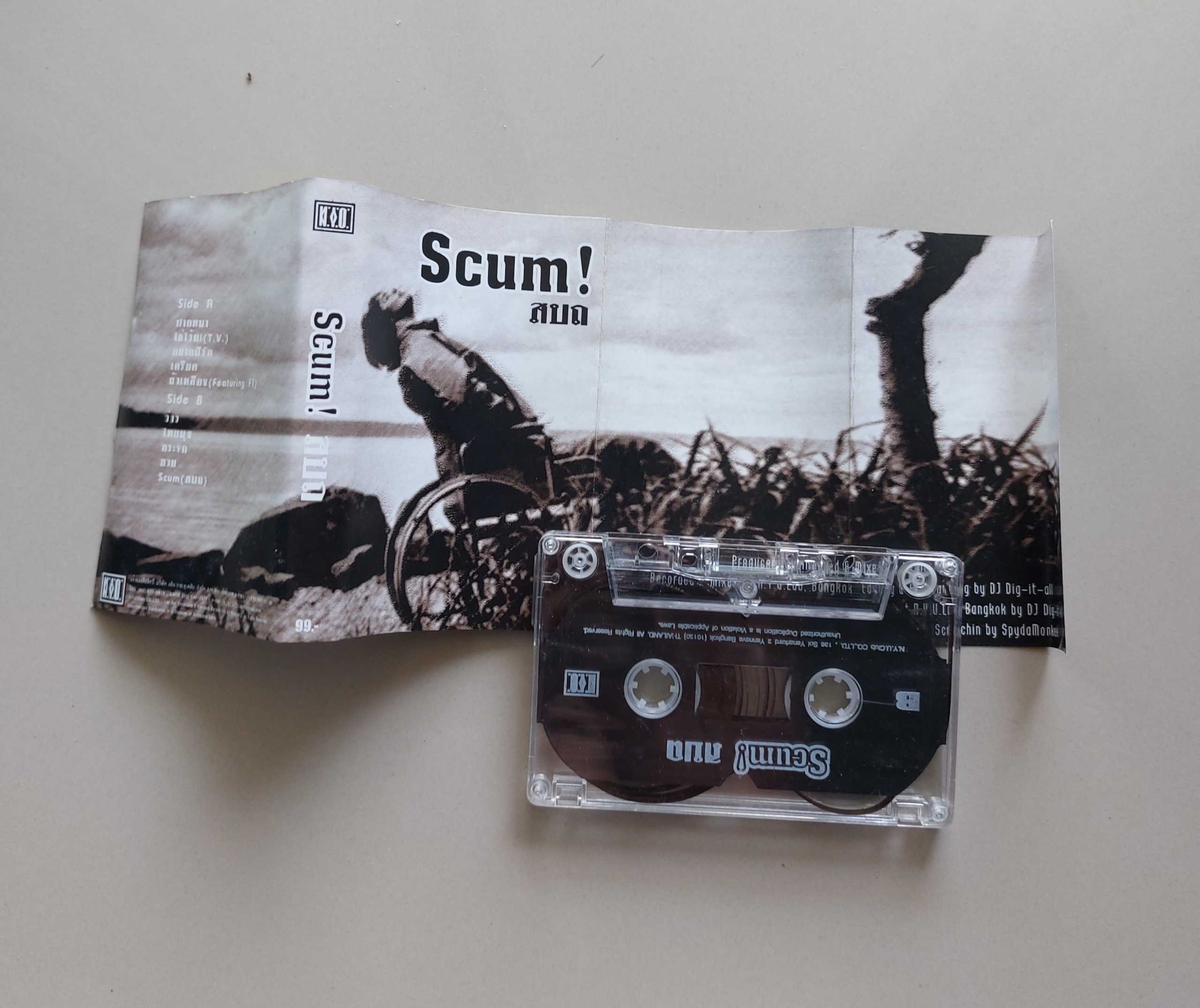 มือ2 วง scum! เทปเพลง อัลบั้ม สบถ (ลิขสิทธิ์แท้ - แนว rock (ใต้ดิน ...