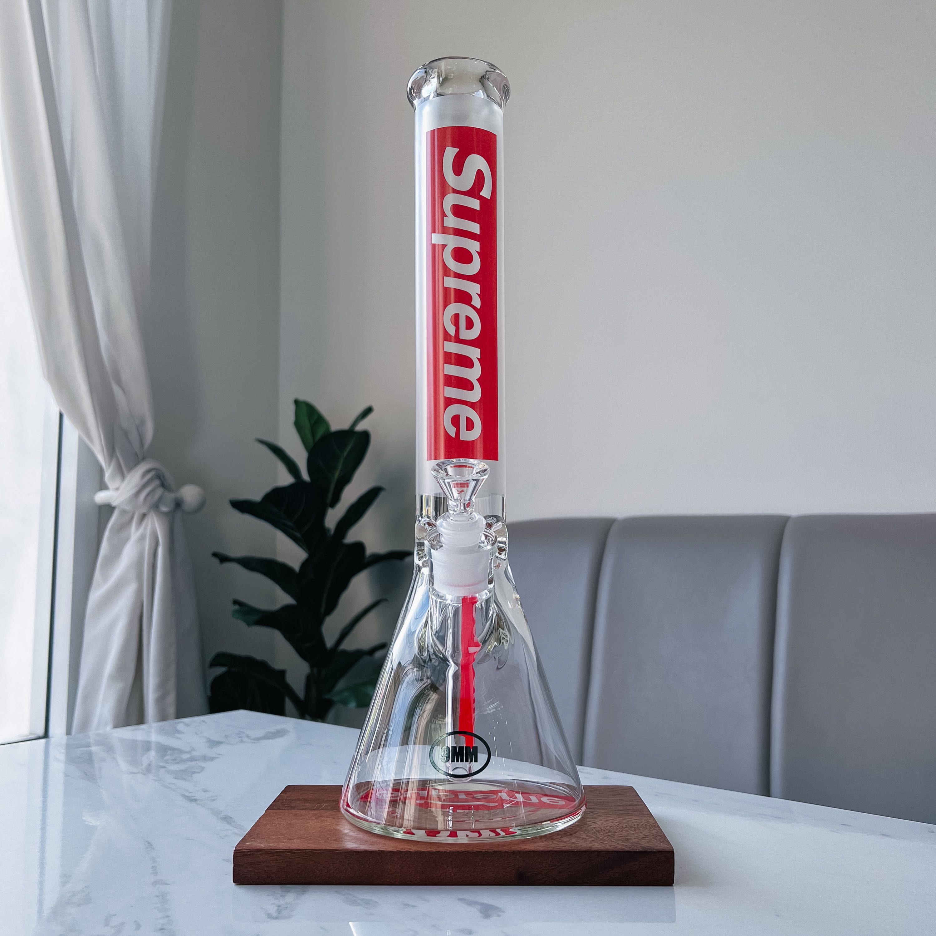 Supreme Beaker Base Ice Bong 9 mm | 40 cm | LINE SHOPPING