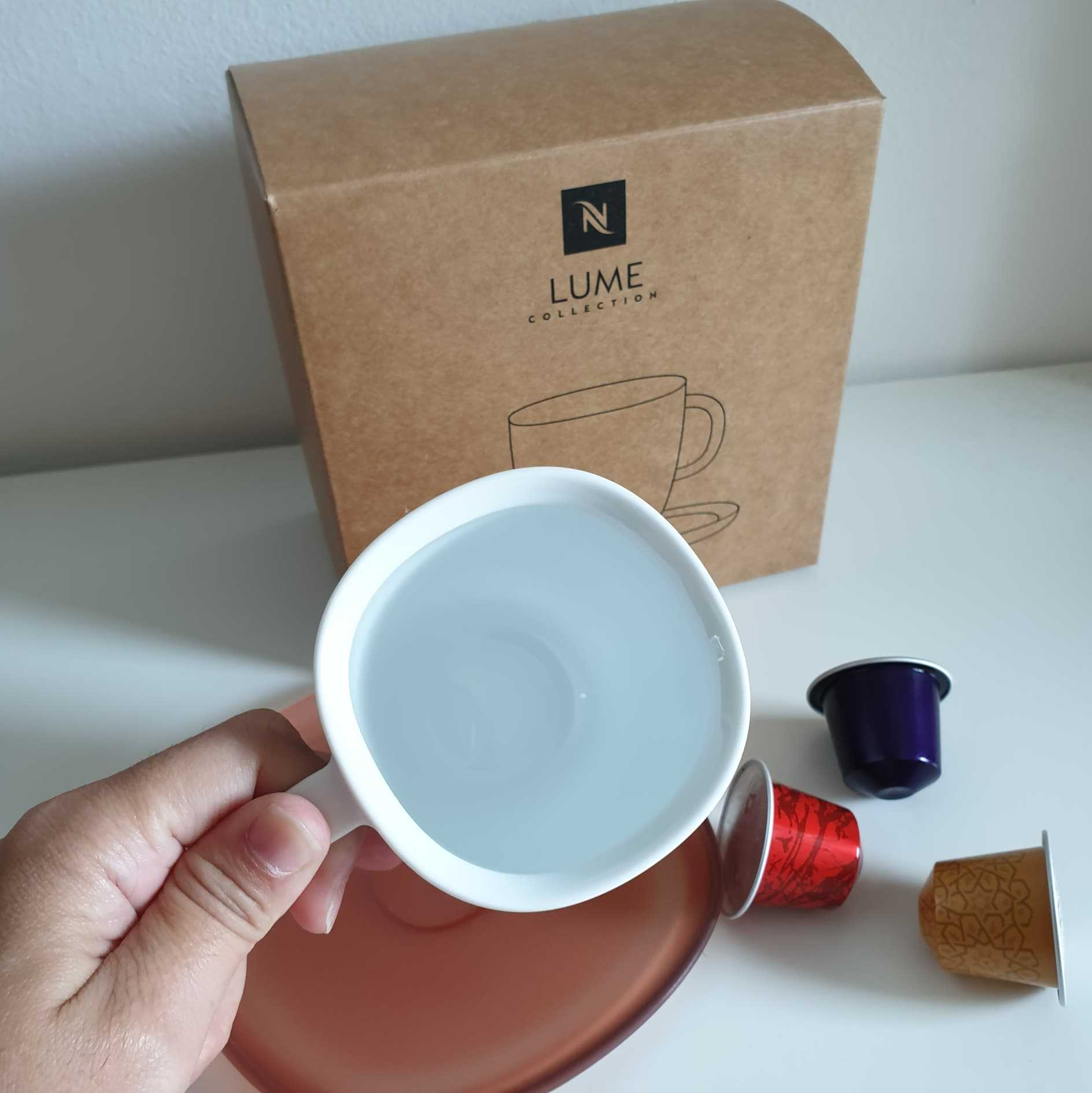 แก้วกาแฟ LUME Lungo Nespresso พร้อมจานรองแก้ว ของแท้ 💯Nespresso LUME ...