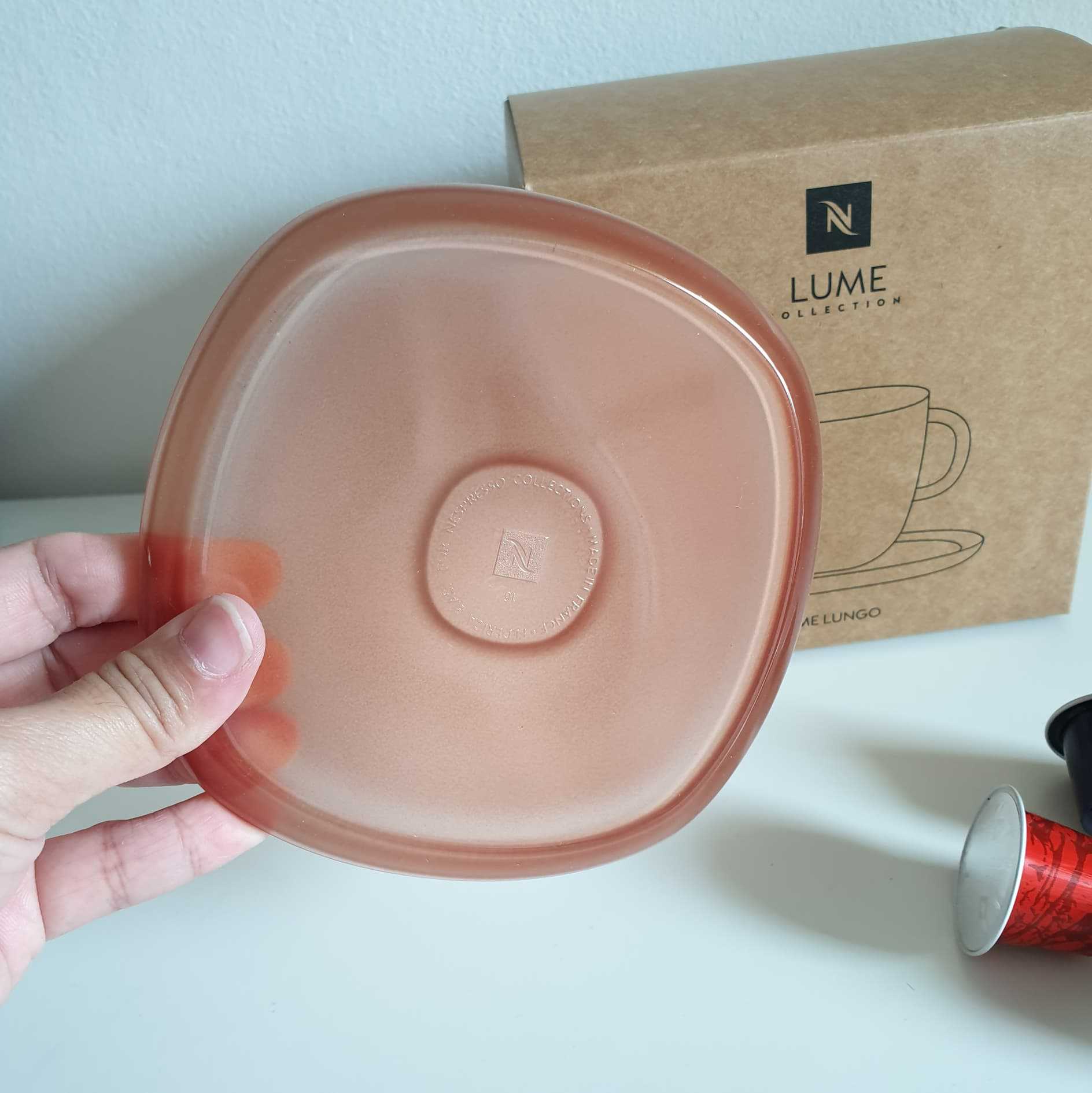 แก้วกาแฟ LUME Lungo Nespresso พร้อมจานรองแก้ว ของแท้ 💯Nespresso LUME ...