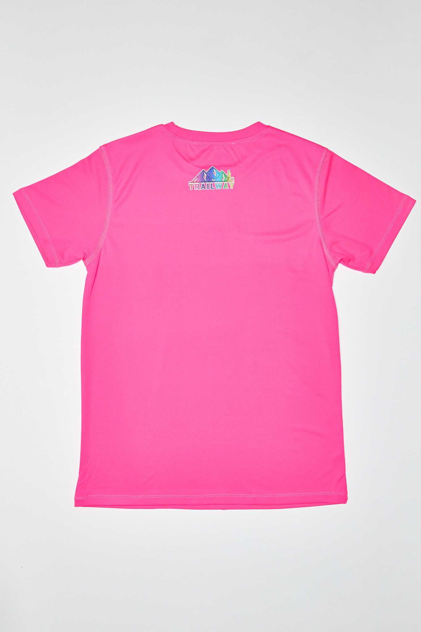 Running shirt - pink with rainbow logo | LINE SHOPPING
