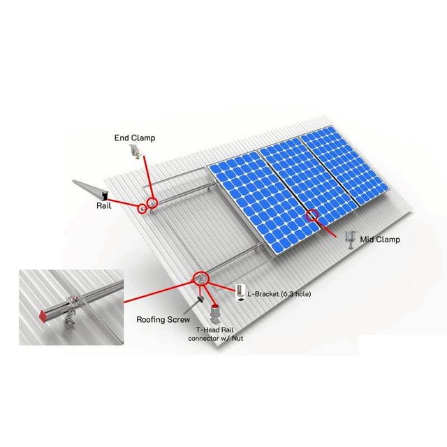 Hi-view อุปกรณ์จับยึดสำหรับแผงโซล่าเซลล์ T-Grounding Lug | LINE SHOPPING